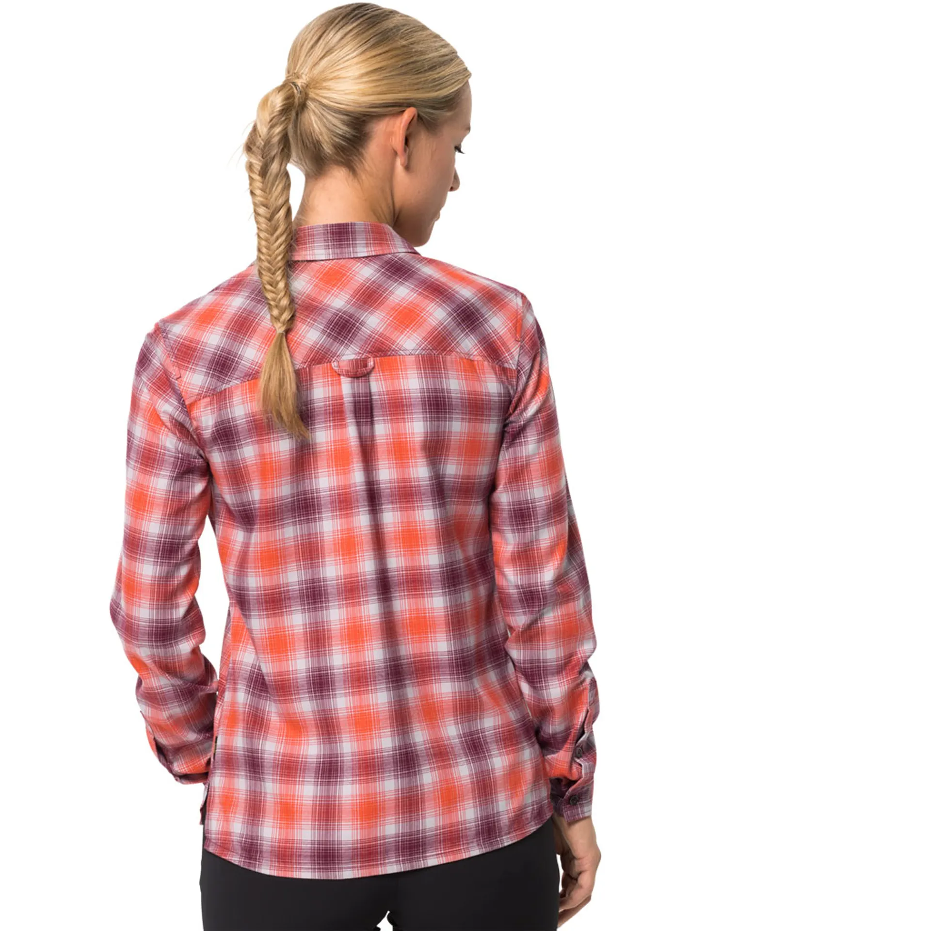 Jack Wolfskin Womens Saru Shirt - Violet Pearl Checks