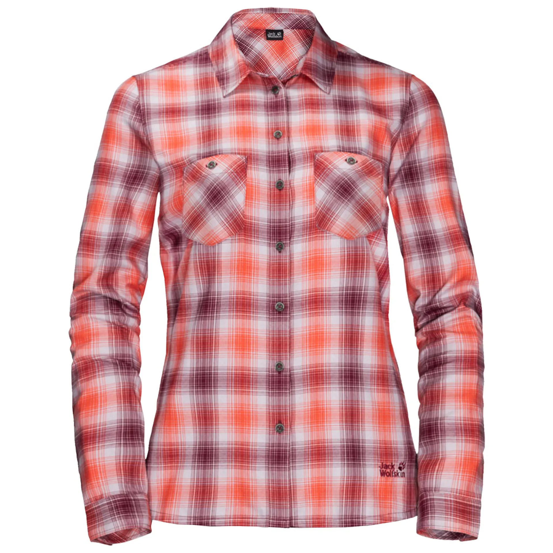 Jack Wolfskin Womens Saru Shirt - Violet Pearl Checks