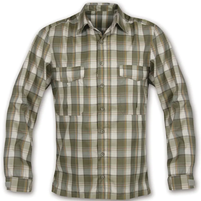 Paramo Mens Katmai Light L/S Shirt - Moss Check